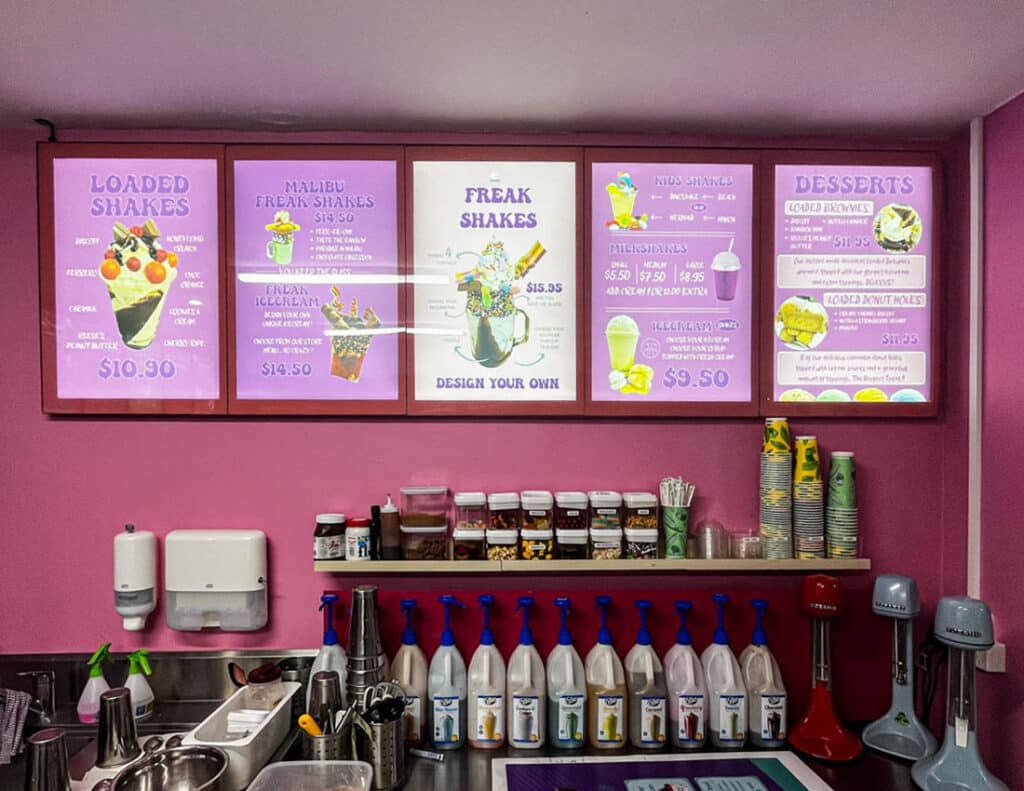 Malibu Shakes Shop Signage Solutions | Total Business Signs | Perth
